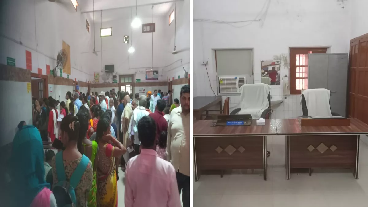 डॉक्टरों की कमी के चलते बीमार हुआ गोरखपुर जिला अस्पताल, भगवान भरोसे है ...