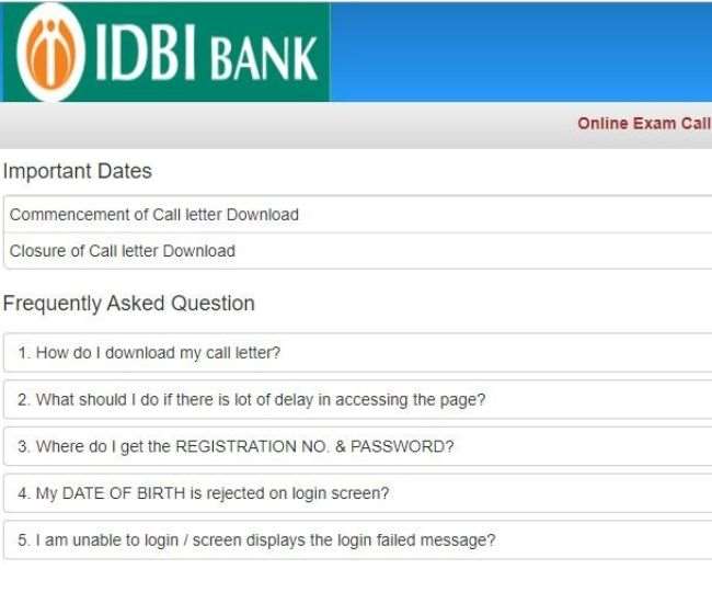 IDBI Executive Admit Card 2021: आईडीबीआई एग्जीक्यूटिव एडमिट कार्ड जारी ... IDBI Executive Admit Card 2021: आईडीबीआई एग्जीक्यूटिव एडमिट कार्ड जारी ...