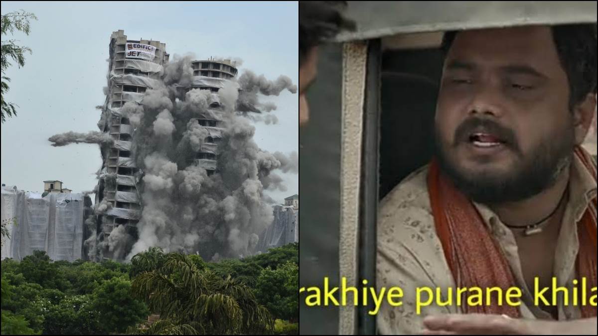 Supertech Twin Tower: सुपरटेक ट्विन टावर के ध्वस्तीकरण के दौरान ट्विटर ...
