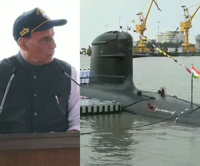 INS Khanderi नौसेना में हुआ शामिल, राजनाथ बोले- पाकिस्तान को मुंहतोड़ ...