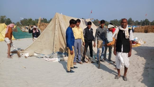 राम नगरिया में श्रद्धालुओं का पहुंचना जारी - kalpwas