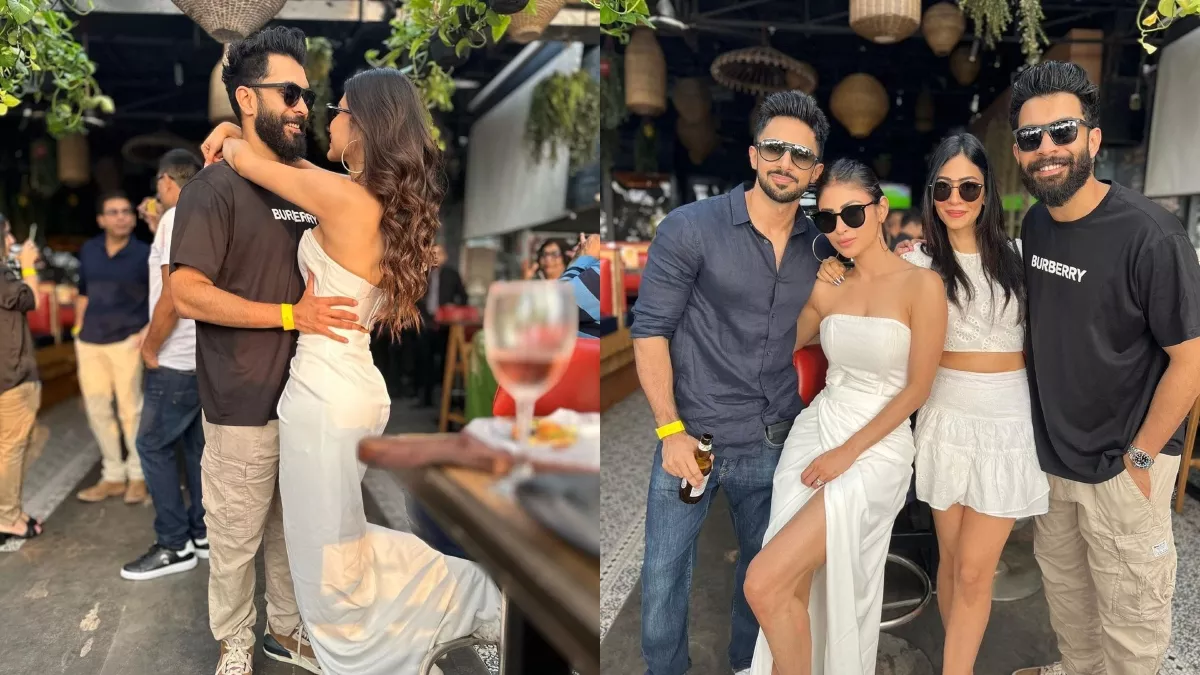 Mouni Roy और सूरज नांबियार ने दोस्तों संग सेलिब्रेट की वेडिंग एनिवर्सरी, शेयर की सेलिब्रेशन की ...