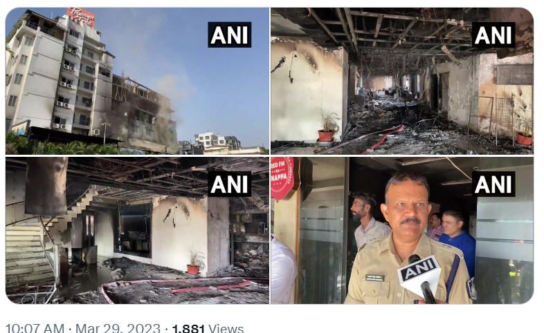 Indore News:इंदौर में दो स्थानों पर लगी आग, राऊ की पपाया ट्री होटल में ...