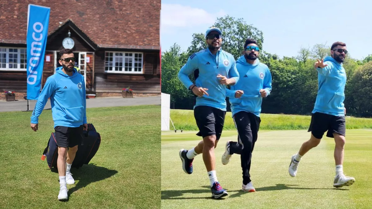 Virat Kohli समेत तीन खिलाड़ियों ने रखा इंग्लैंड की धरती पर कदम, WTC ... Virat Kohli समेत तीन खिलाड़ियों ने रखा इंग्लैंड की धरती पर कदम, WTC ...