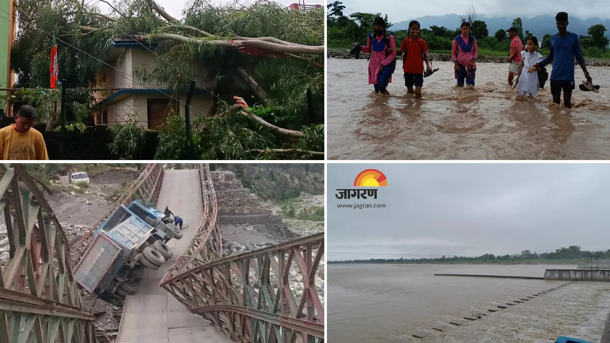 Uttarakhand Weather Update : चीन सीमा पर बीआरओ का वैली ब्रिज धंसा ...