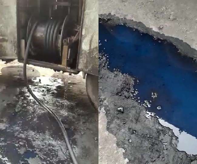 कोल उद्योग में रोजाना ऐसे ही बह जाता है हजारों लीटर डीजल, इस खदान से ...