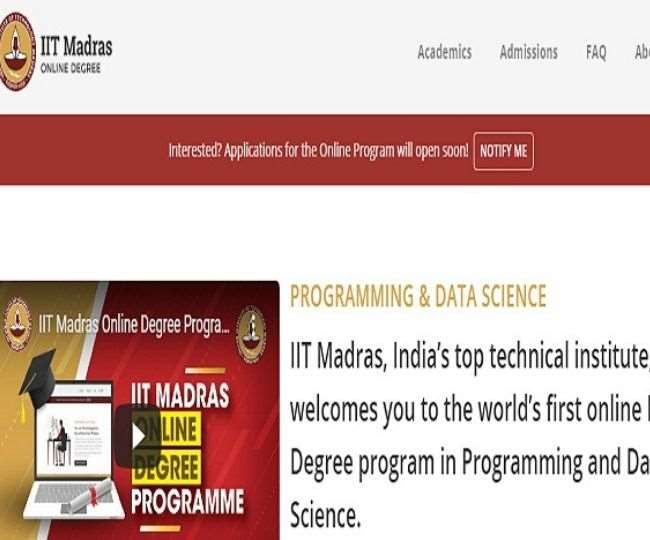 IIT Madras: दुनिया में ऑनलाइन डिग्री प्रोग्राम शुरू करने वाला पहला ...