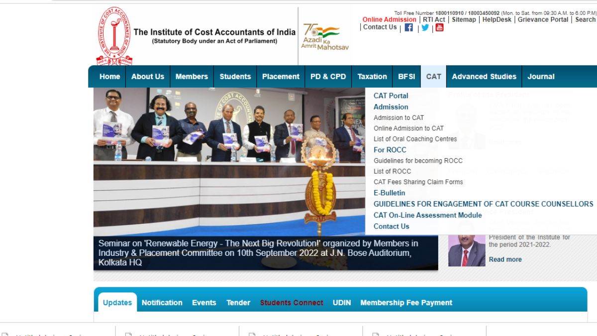 ICMAI CMA December 2022: आईसीएमएआई सीएमए दिसंबर परीक्षा तिथि घोषित ... ICMAI CMA December 2022: आईसीएमएआई सीएमए दिसंबर परीक्षा तिथि घोषित ...