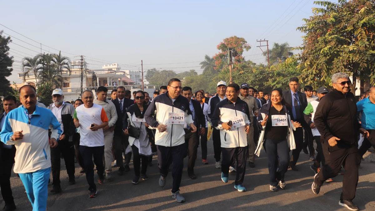 Run For Unity Photos : नशा उन्मूलन का संदेश लेकर दून के साथ दौड़े सीएम ...