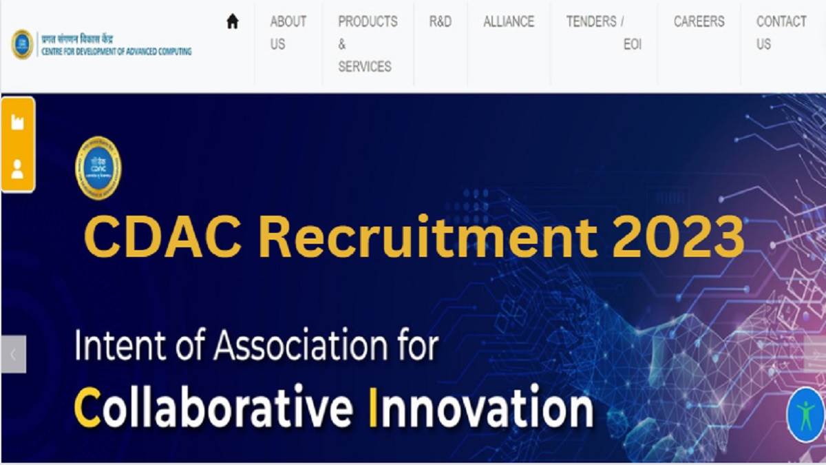 CDAC Recruitment 2023: सीडैक में प्रोजेक्ट इंजीनियर, मैनेजर सहित विभिन्न पदों पर निकली भर्ती ...