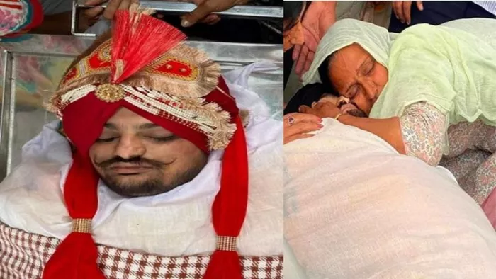 Sidhu Moose Wala Funeral in pics: अंतिम संस्कार से पहले मां ने संवारे ...