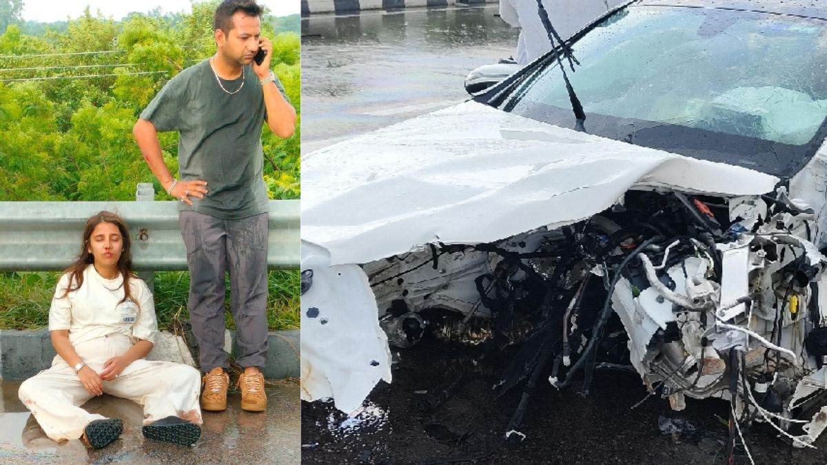 मर्सिडीज के उड़े परखच्चे... दूर जाकर ग‍िरा इंजन, भयानक एक्‍सीडेंट में कैसे बाल-बाल बचे मंत्री ...