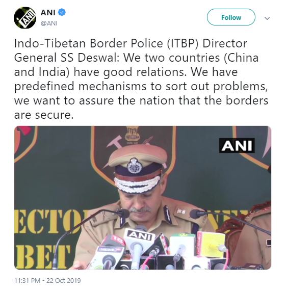 भारत चीन के रिश्तों पर बोले ITBP के महानिदेशक एसएस देशवाल, सीमाएं है ...