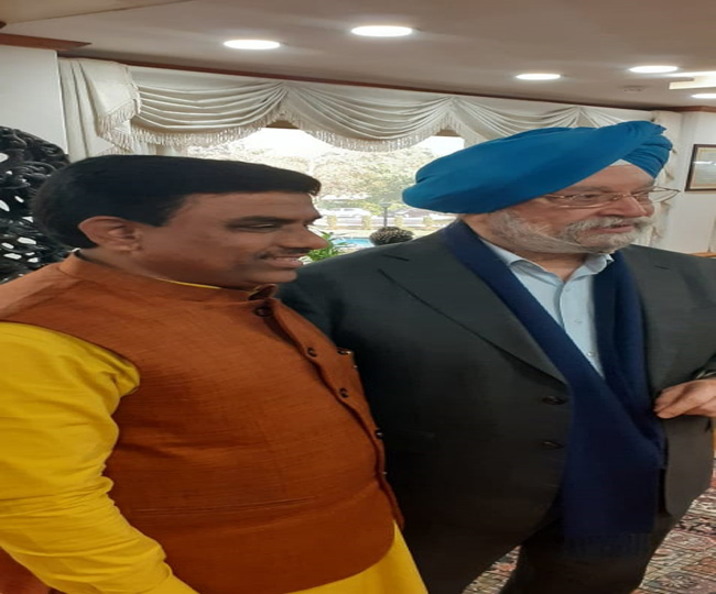 केंद्रीय नागरिक उड्डयन मंत्री से मिले विधायक इंद्रजीत, जल्द हवाईअड्डा ...
