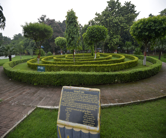 एक पार्क जिसमें नक्षत्रों व राशियों के अनुसार लगे हैं पेड़, इसमें समायी ...