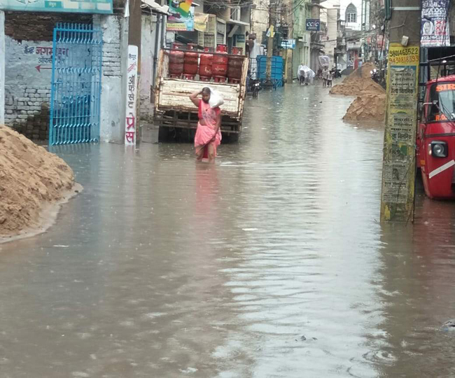 Patna Weather Update : लगातार दो घंटे की बारिश से पटना की सड़कें हुईं ...