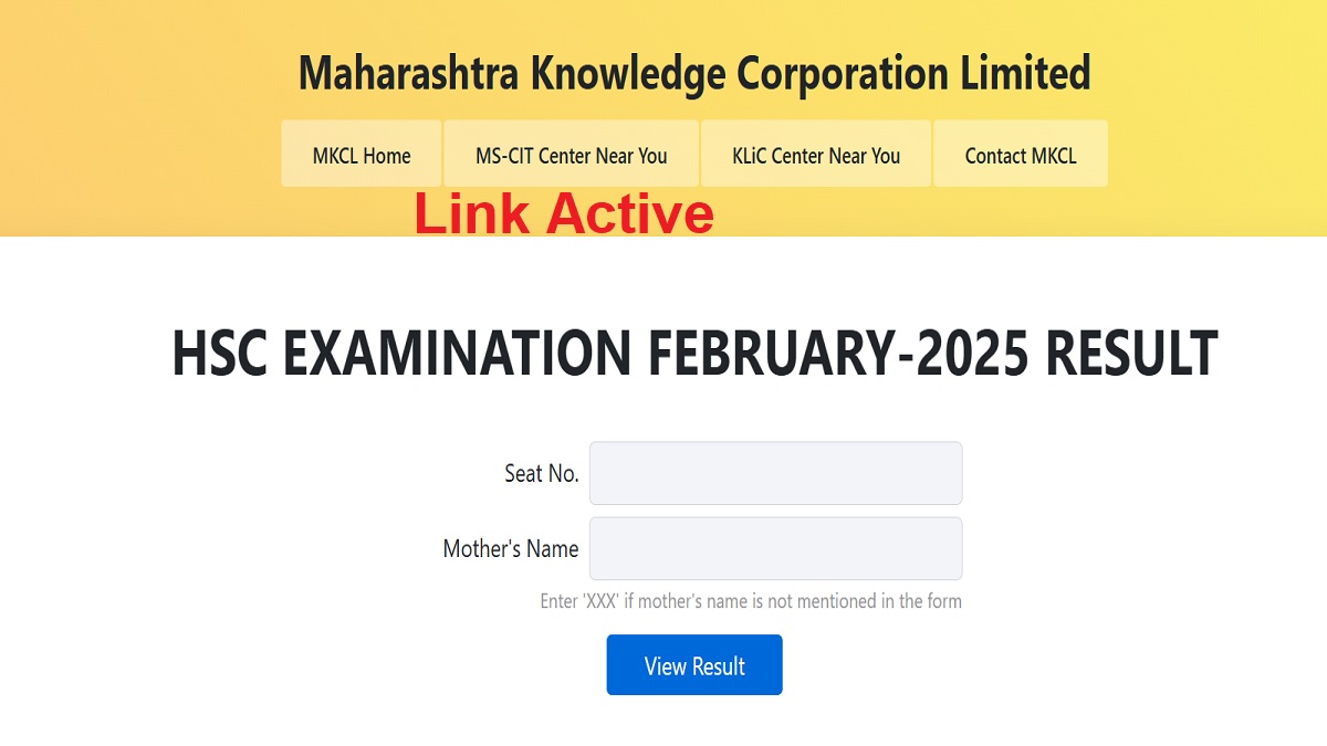LIVE Maharashtra HSC 12th Result 2025 OUT महाराष्ट्र बोर्ड 12वीं रिजल्ट लिंक एक्टिव यहां दिए ...