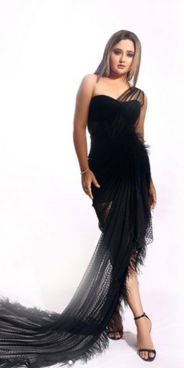 IN PICS Rashami Desai Latest Photoshoot In Black Transparent Off ...