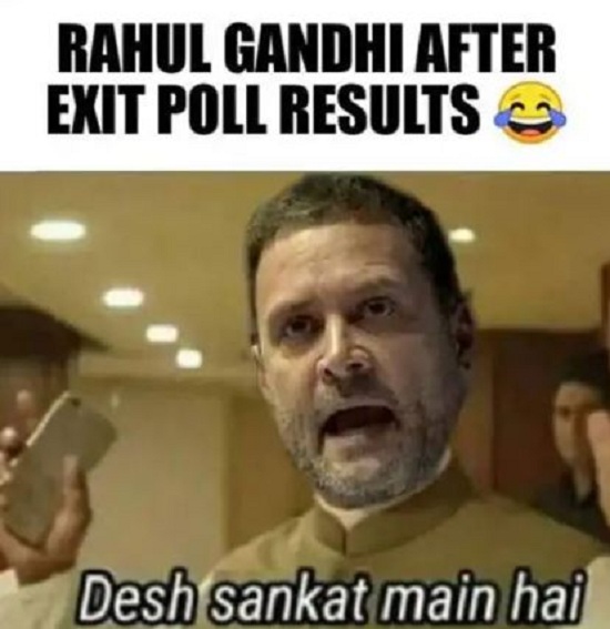 Exit Poll 2019 आने के बाद सोशल मीडिया पर वायरल हुए ये Memes, देखकर आ ...