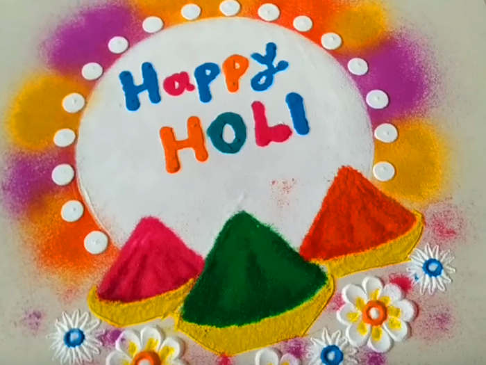 Holi Rangoli Designs 2020 Images, Videos, Photos, Pictures And Ideas ...