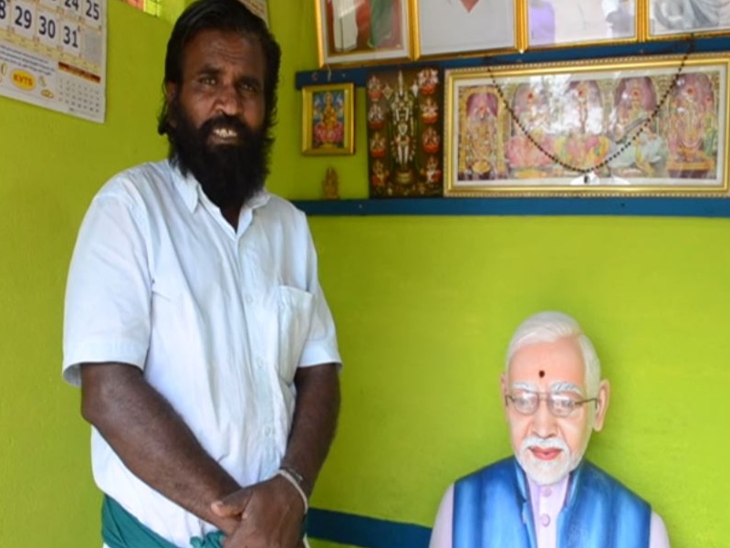 इस राज्य के किसान ने बनवाया PM मोदी का मंदिर, रोजाना होती है आरती ...