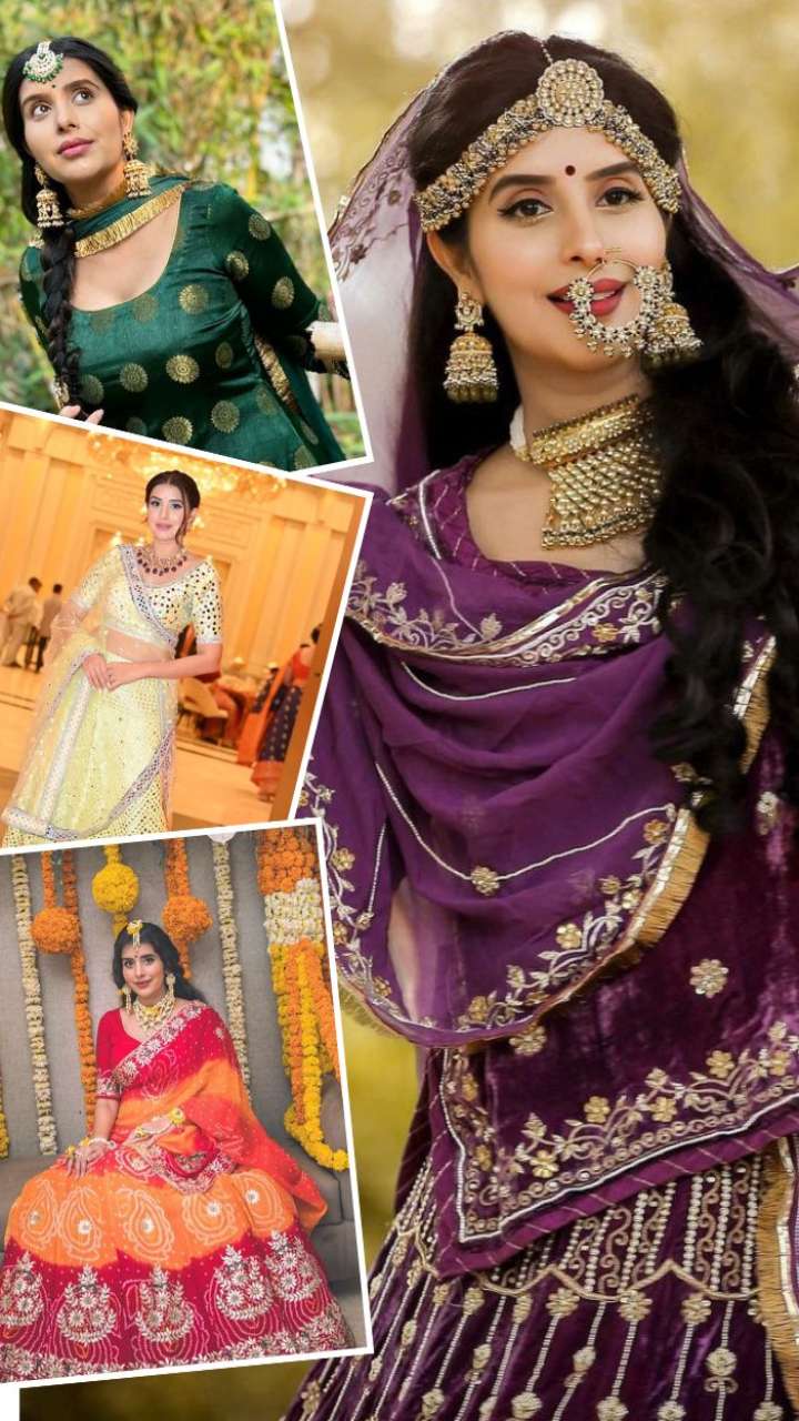 हल्दी, मेहंदी से शादी तक चारु असोपा के इन लुक्स को करें ट्राई