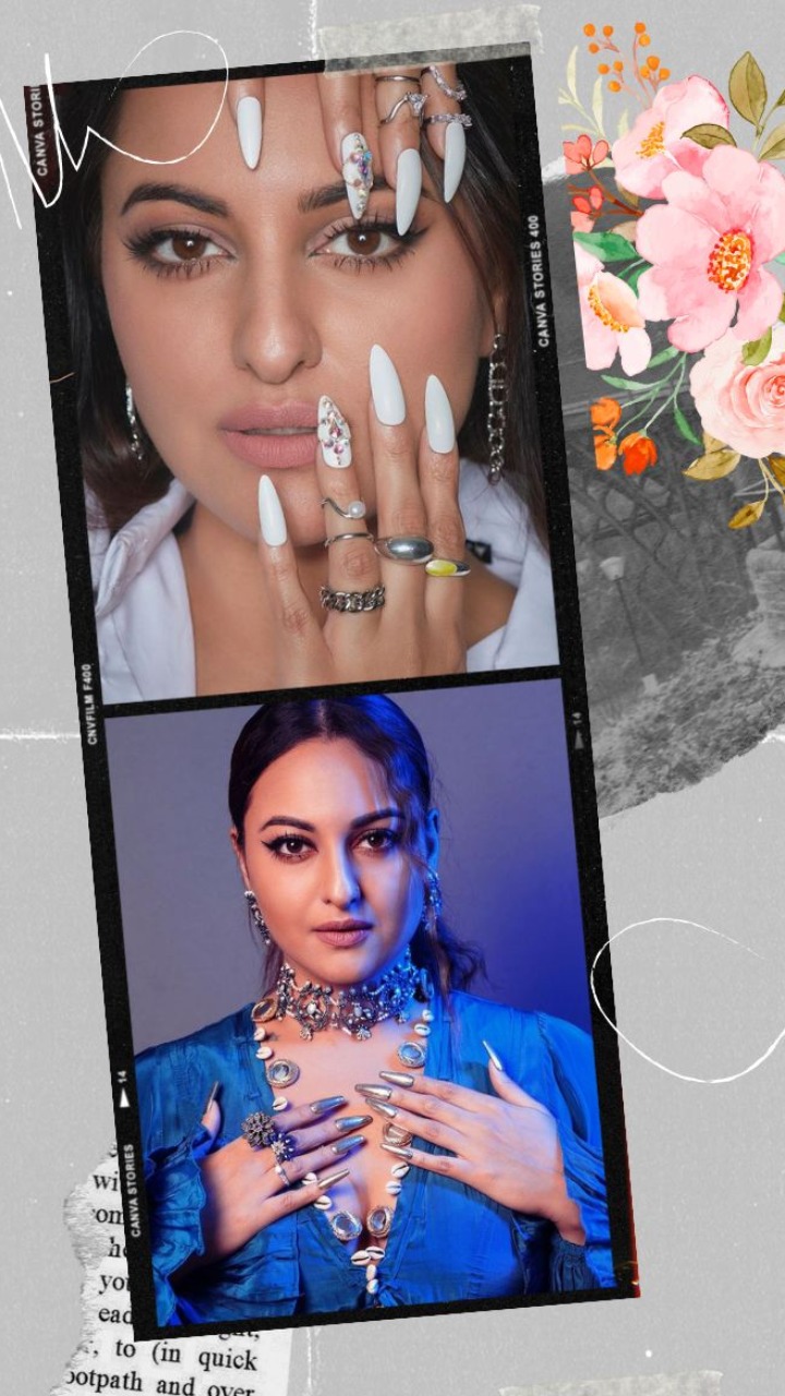 Try these Sonakshi Sinha 'nail art' design for 'classy look' see here Try these Sonakshi Sinha 'nail art' design for 'classy look' see here
