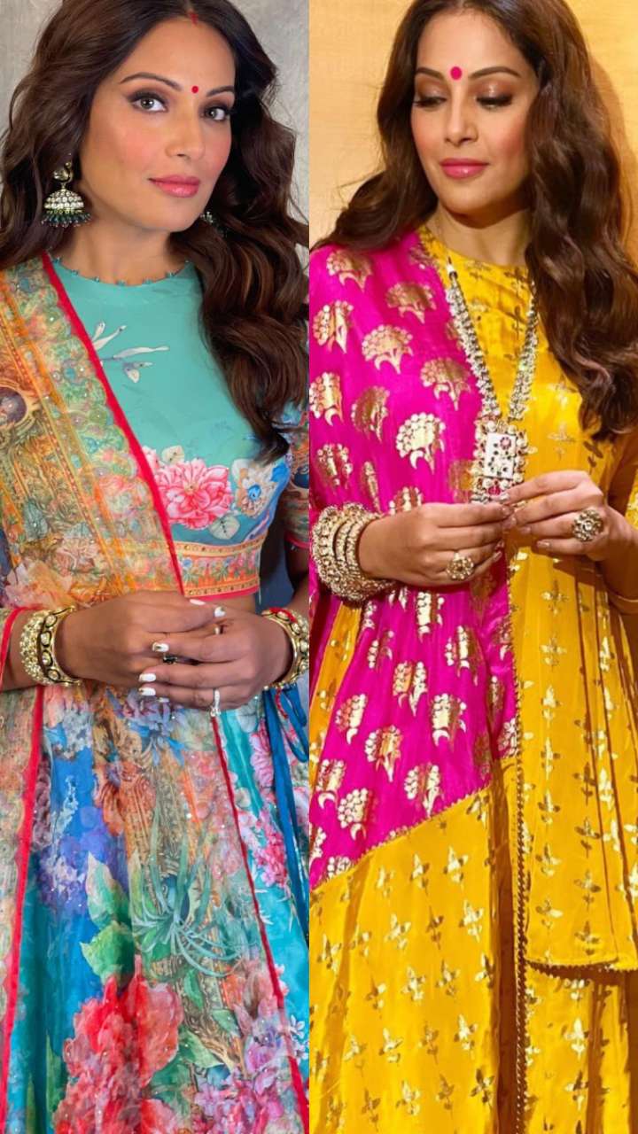 इस करवा चौथ खूब जचेंगे बिपाशा बसु के सूट, साड़ी लहंगे | Bipasha Basu ...
