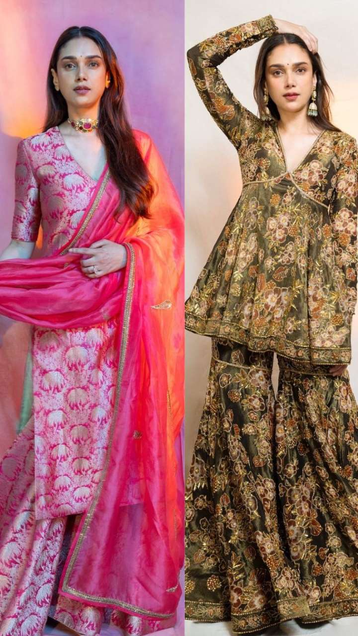 बेहद रॉयल हैं Aditi Rao Hydari के ये 8 सूट लुक्स । Aditi Rao Hydari ...